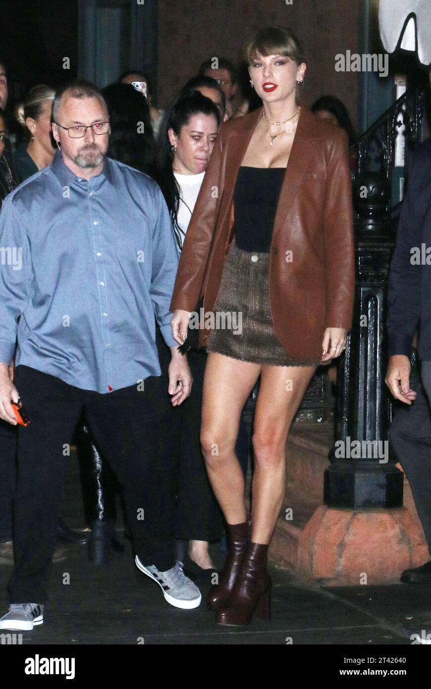 New York, NY, USA. 27th Oct, 2023. Taylor Swift seen in New York City ...