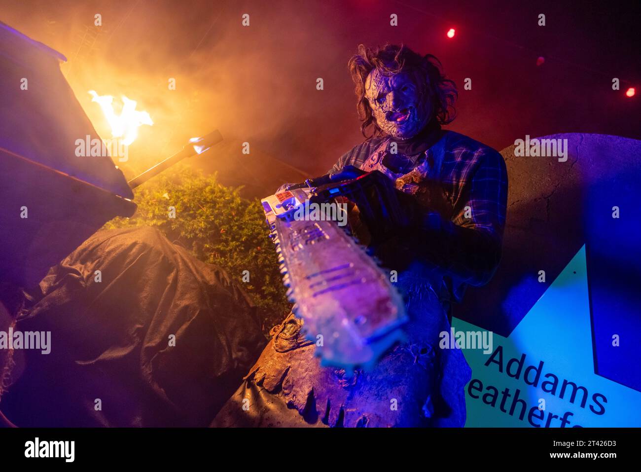 Potsdam, Germany. 27th Oct, 2023. The character Leatherface from the ...