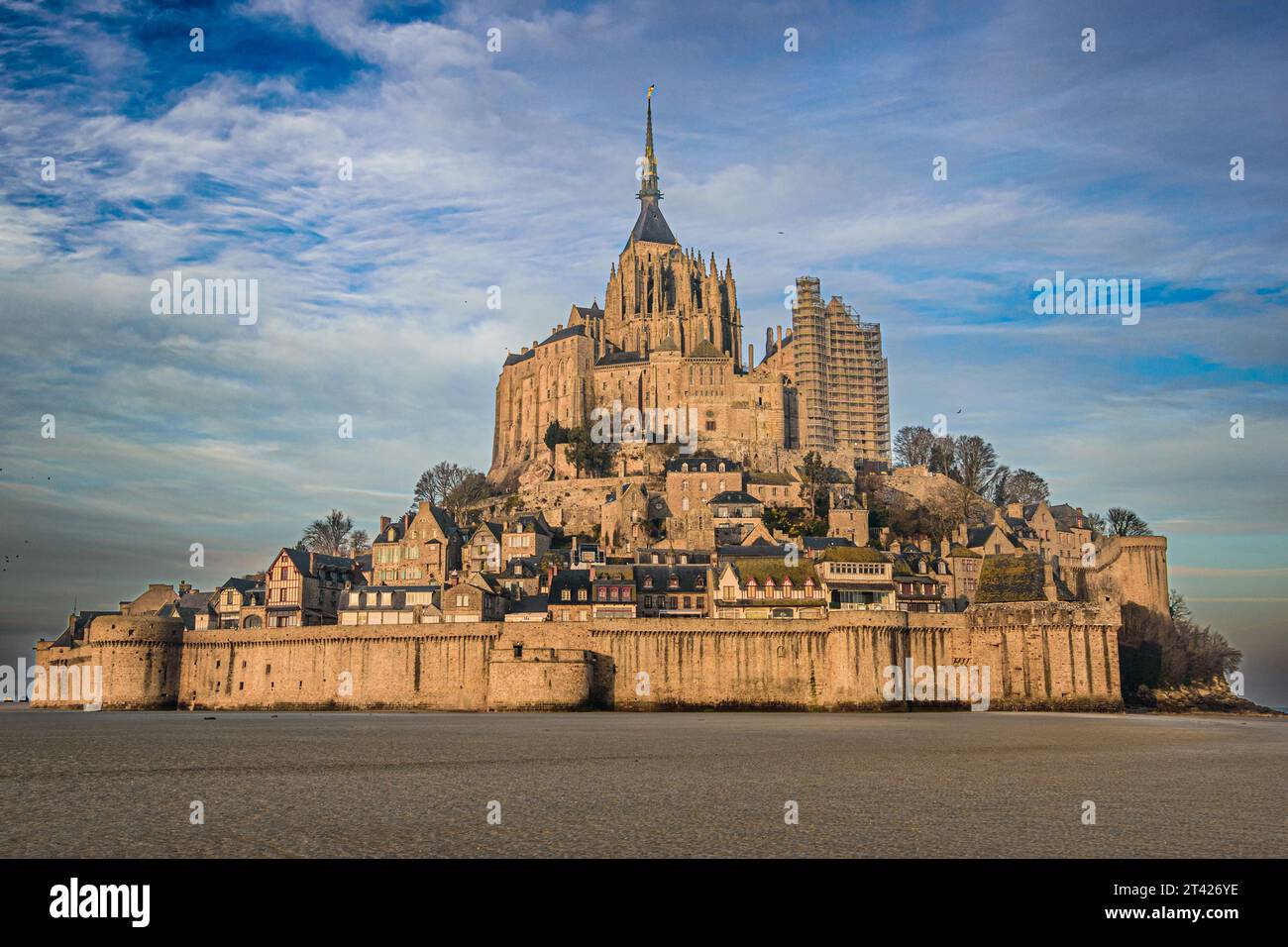 A scenic view of the Mont Saint Michelle Stock Photo - Alamy