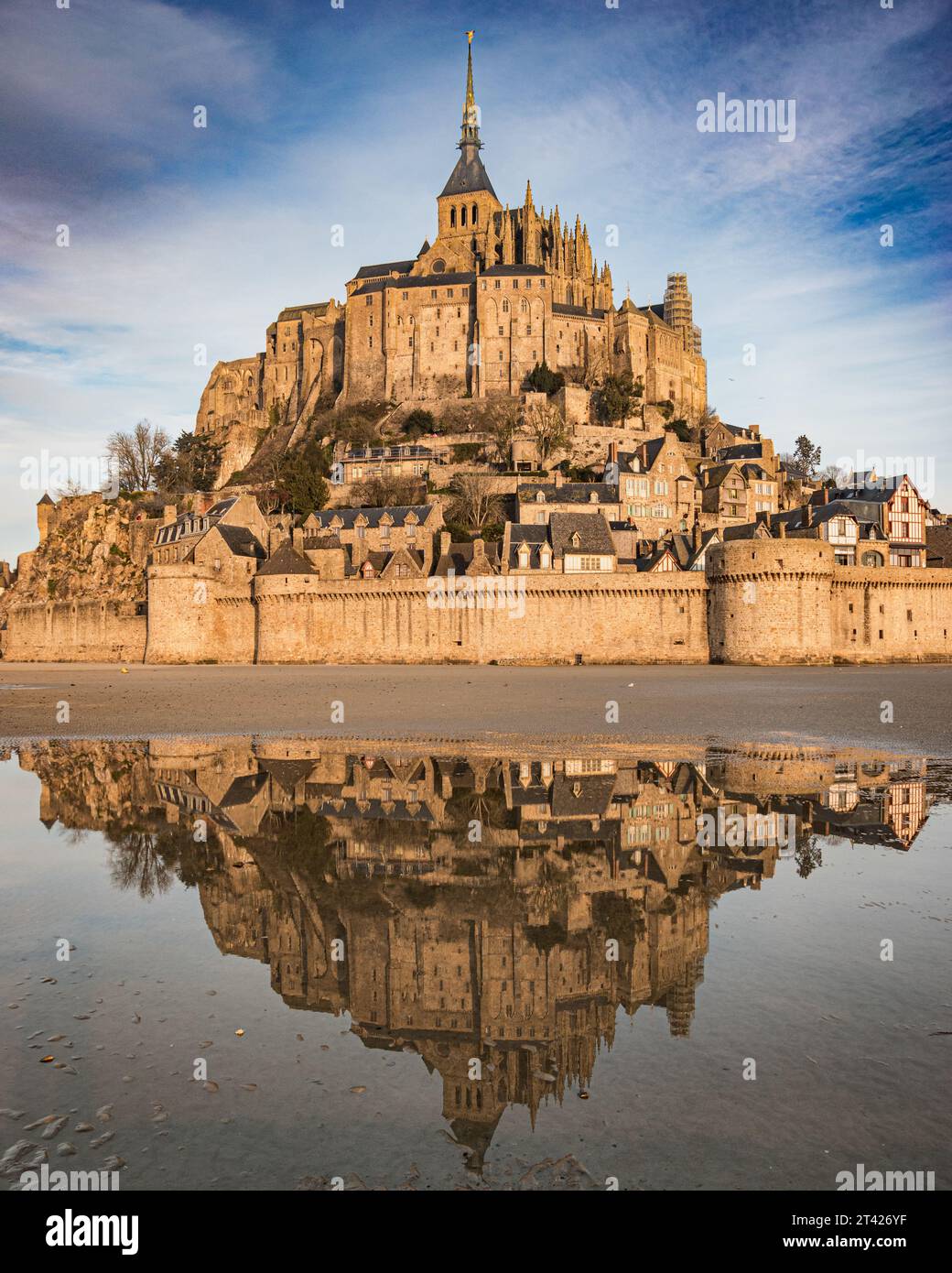 A scenic view of the Mont Saint Michelle Stock Photo - Alamy