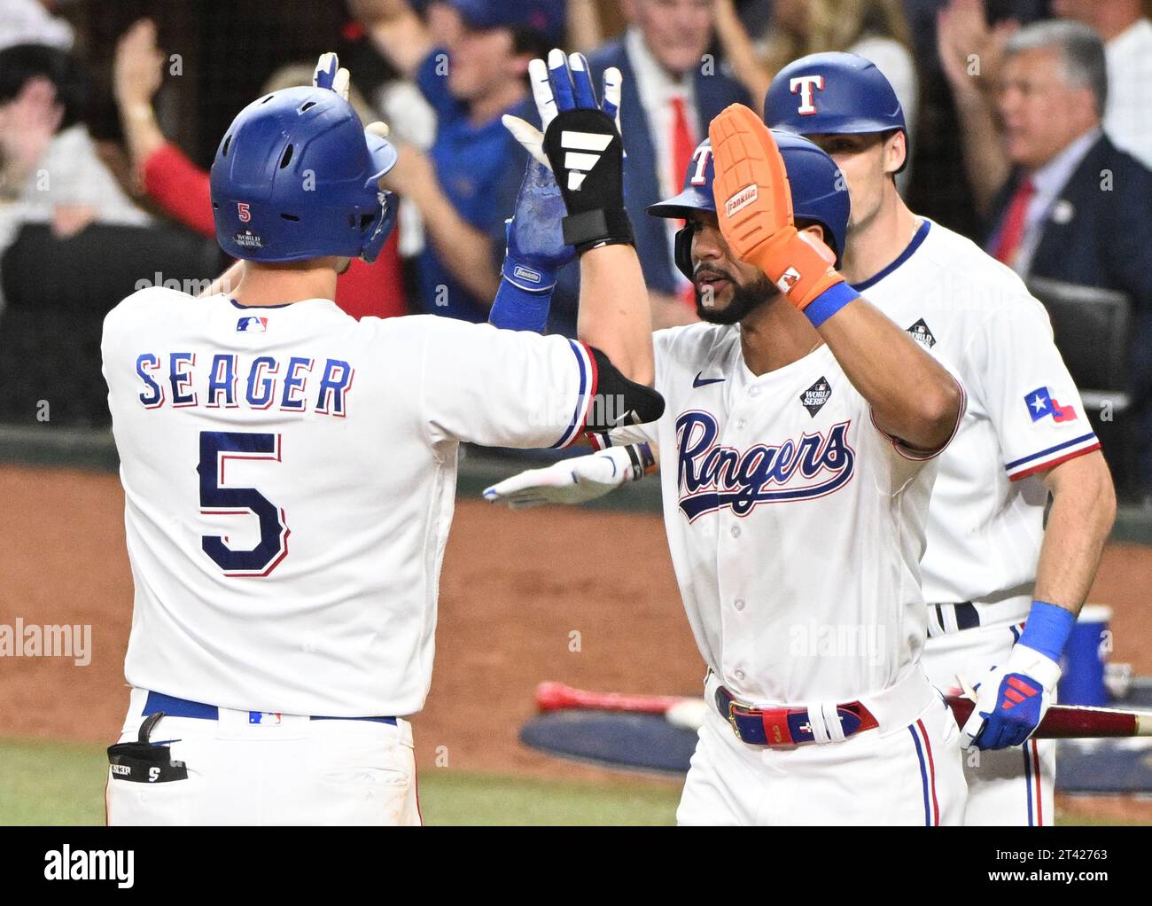Corey seager celebrates hi-res stock photography and images - Alamy