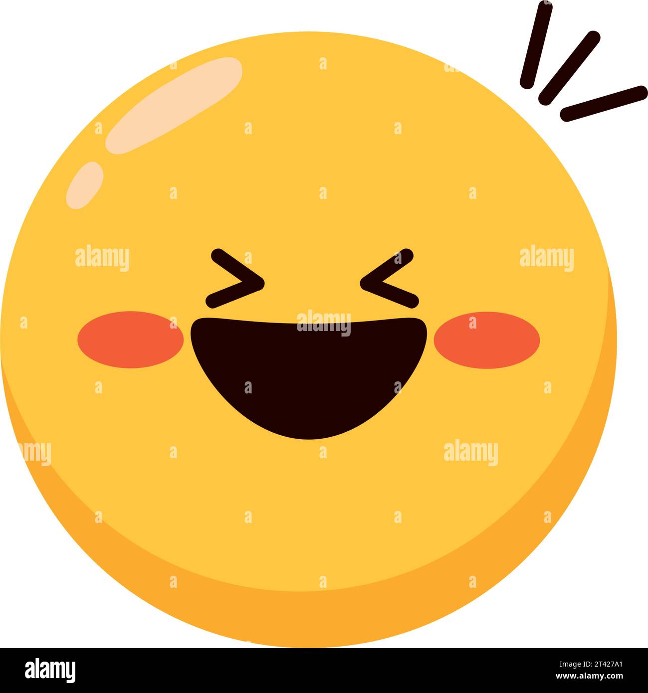emoticon face laughing Stock Vector Image & Art - Alamy