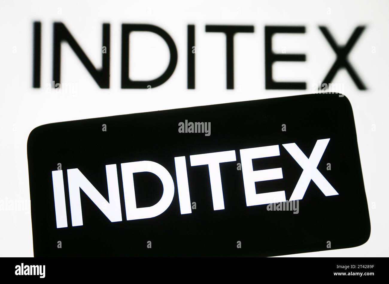 Ukraine. 27th Oct, 2023. In this photo illustration, Inditex (Industria ...
