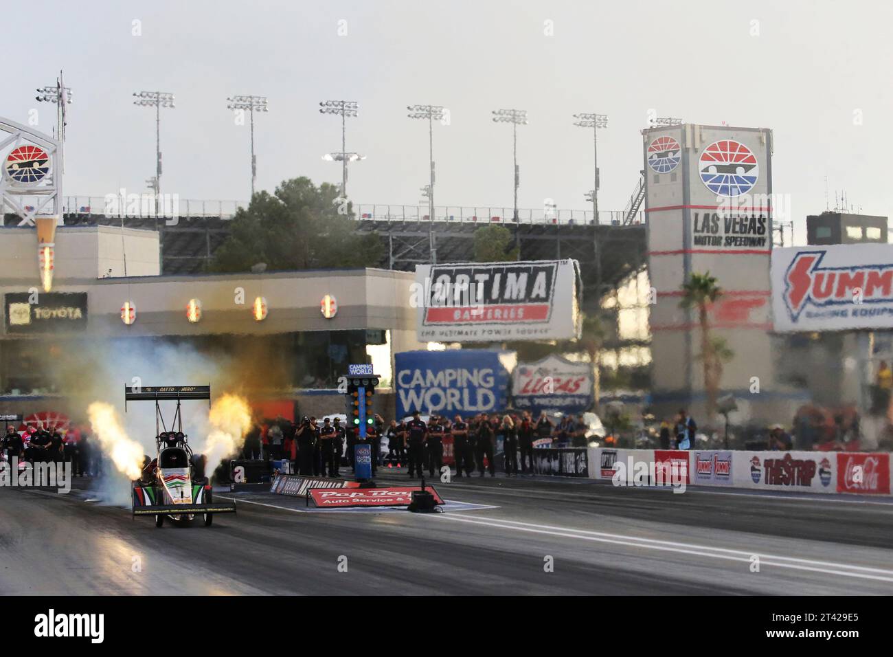 LAS VEGAS, NV - OCTOBER 27: Luigi Novelli (394 TF) NHRA Top Fuel ...