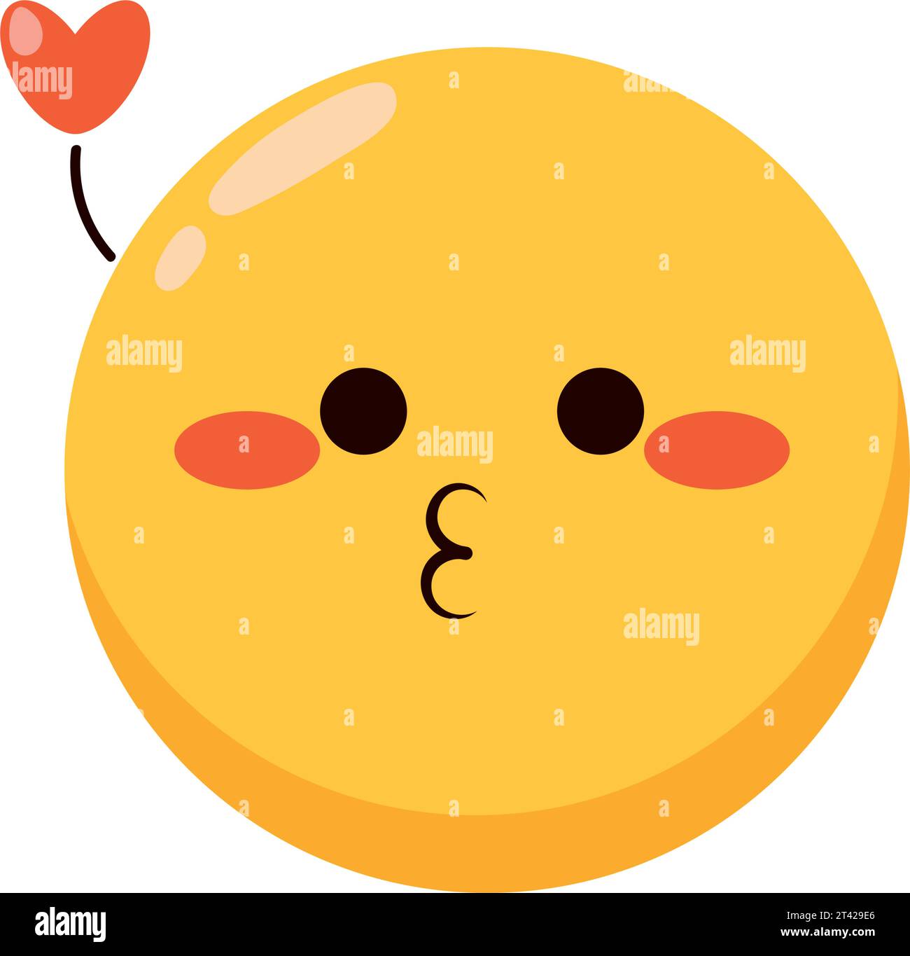 emoticon face love kiss Stock Vector Image & Art - Alamy