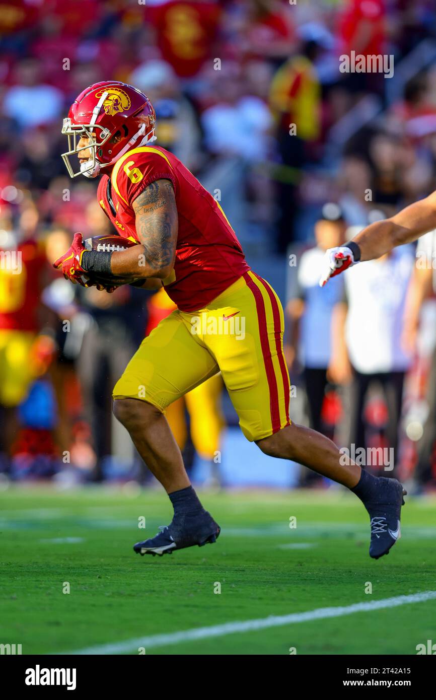 LOS ANGELES, CA - OCTOBER 21: USC Trojans running back Austin Jones (6 ...