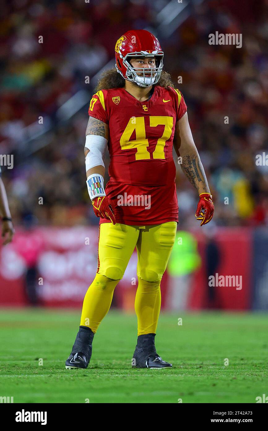 LOS ANGELES, CA - OCTOBER 21: USC Trojans defensive lineman Stanley Ta ...