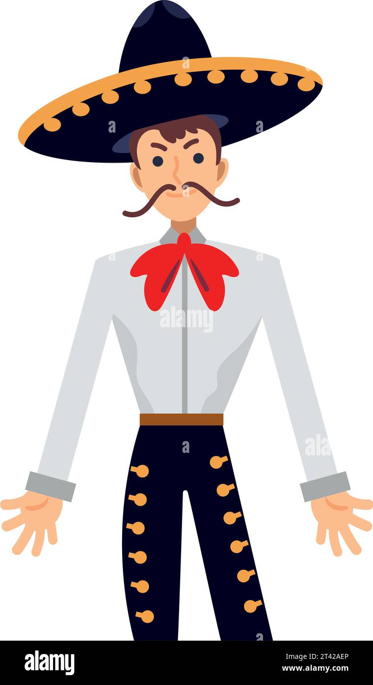mexico charro with hat Stock Vector Image & Art - Alamy