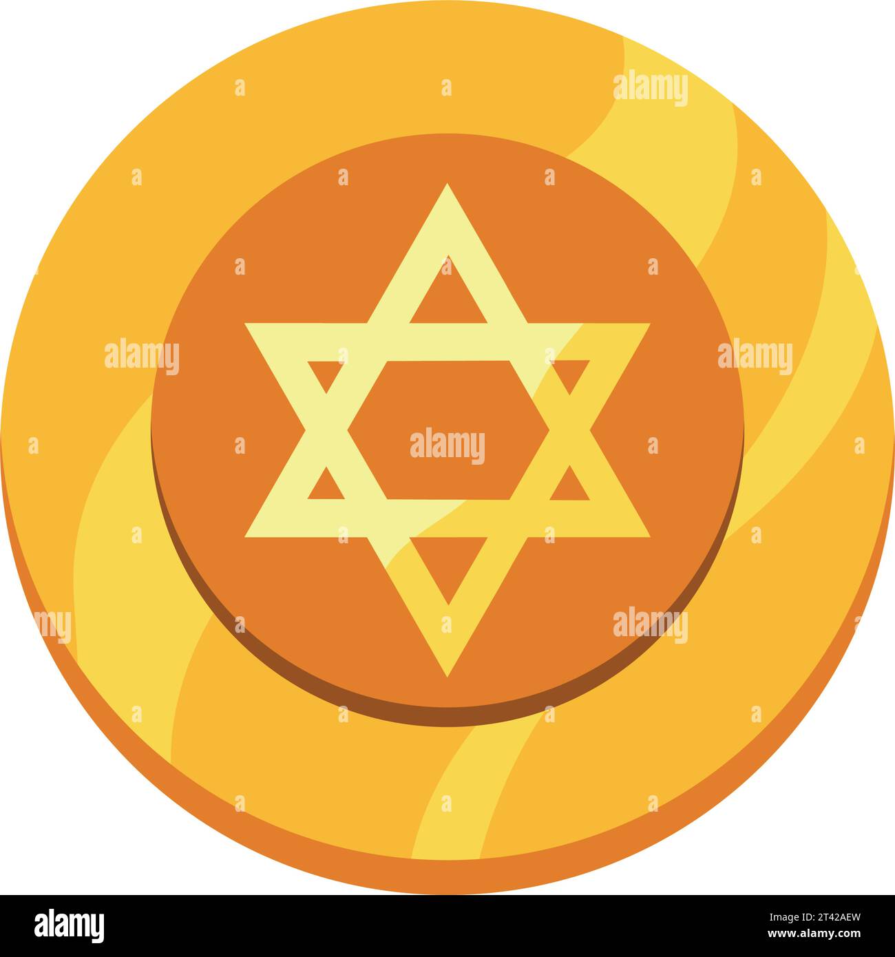 jewish golden coin Stock Vector Image & Art - Alamy
