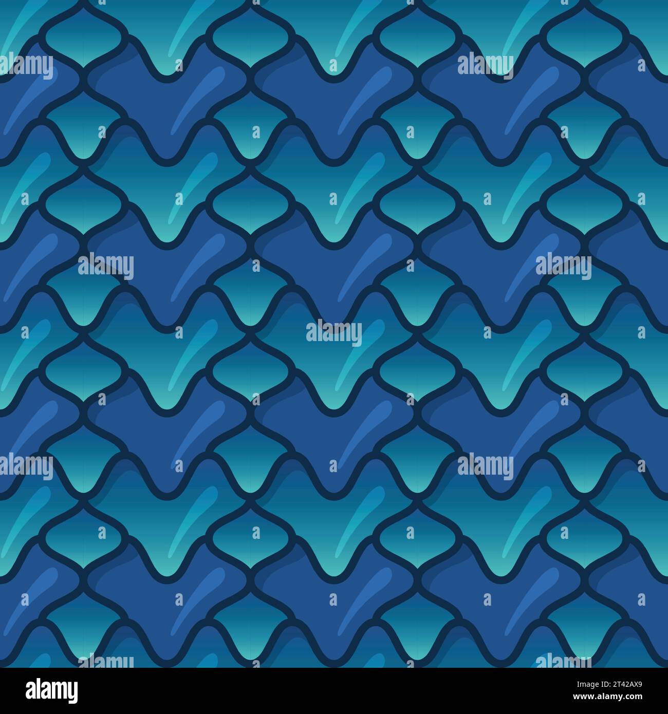 Green fish scales Stock Vector Images - Alamy