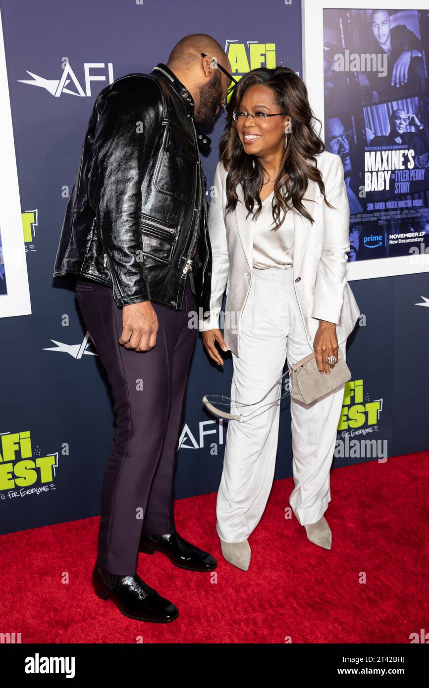 Hollywood, USA. 27th Oct, 2023. Tyler Perry and Oprah Winfrey attend ...