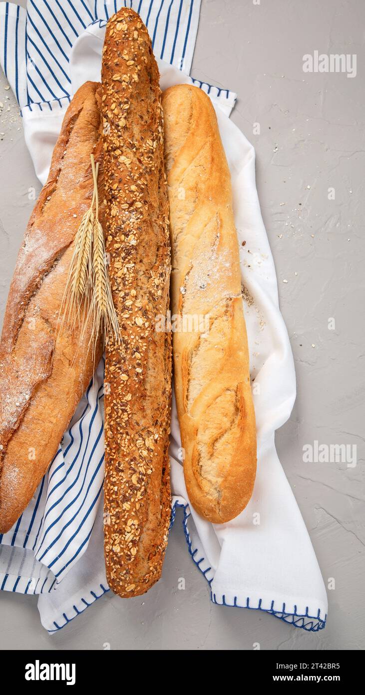 Hot french baguette table hi-res stock photography and images - Alamy