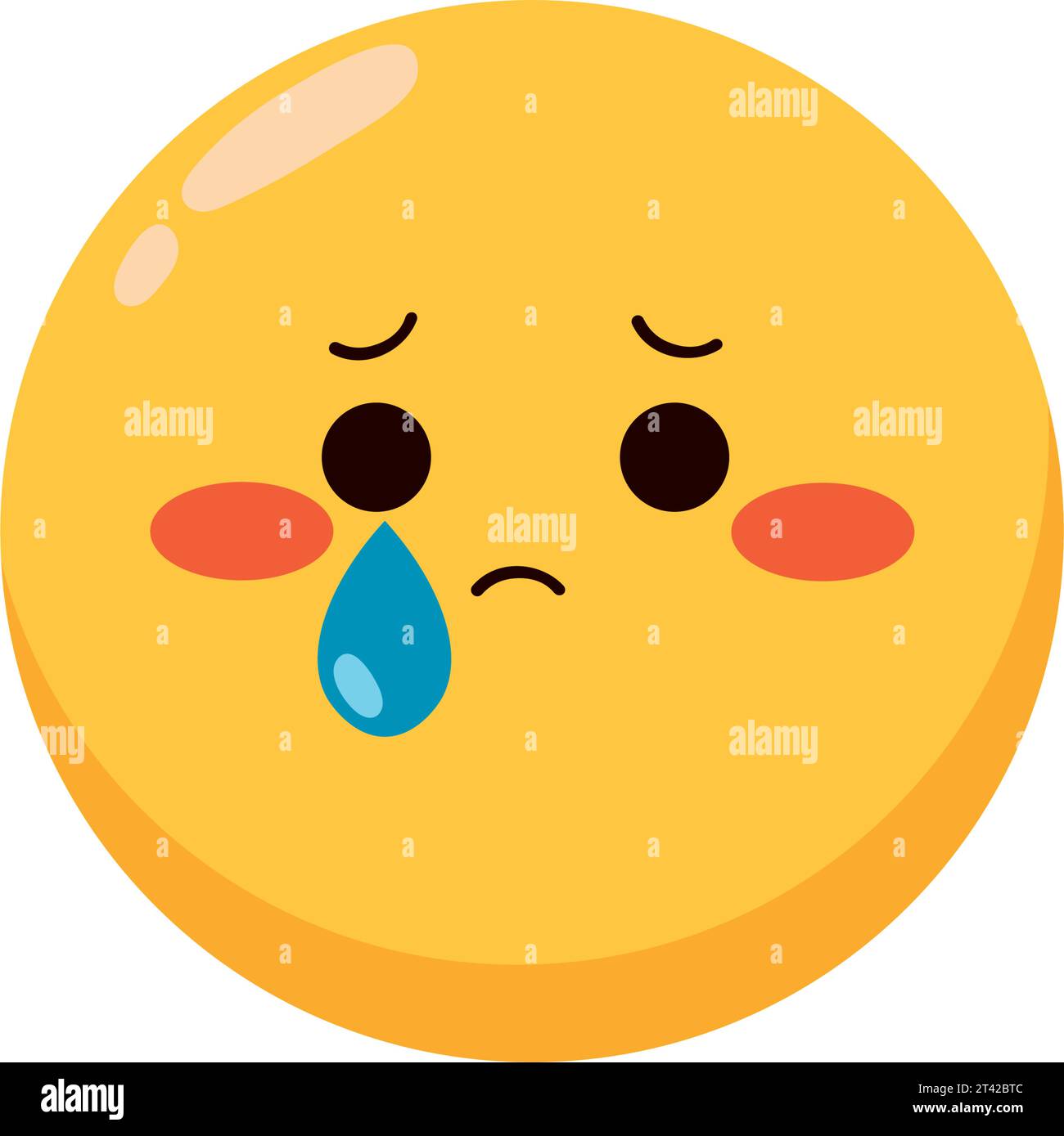 emoticon face cry Stock Vector Image & Art - Alamy