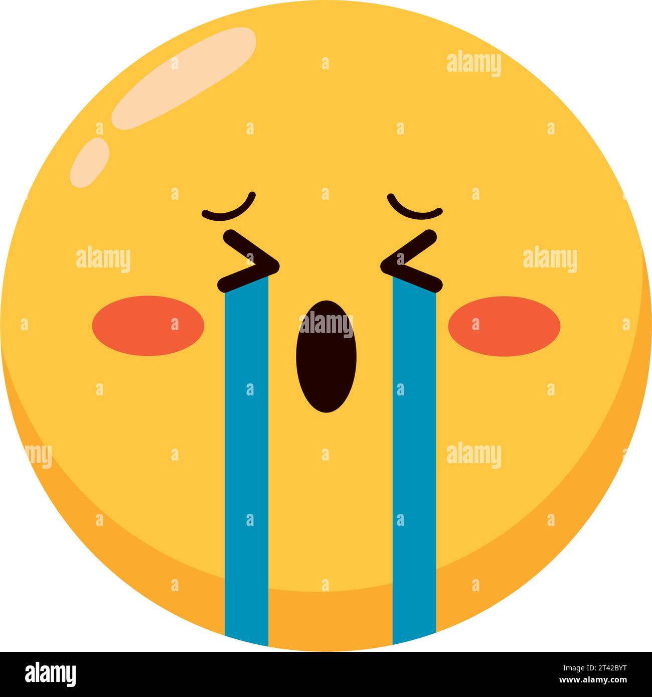 emoticon face crying Stock Vector Image & Art - Alamy
