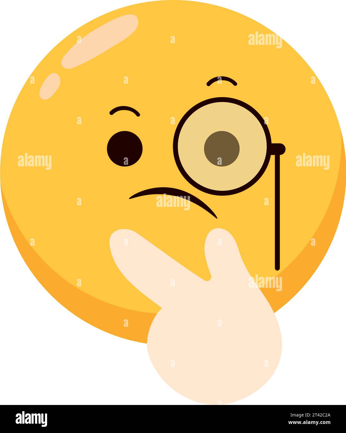 emoticon face thinking Stock Vector Image & Art - Alamy