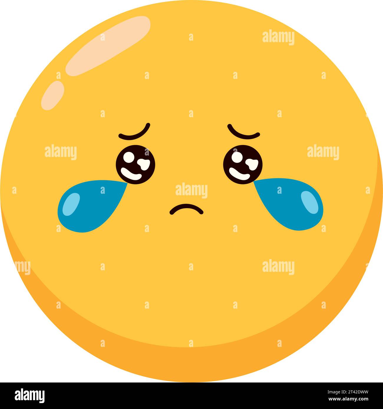 emoticon face tears crying Stock Vector Image & Art - Alamy