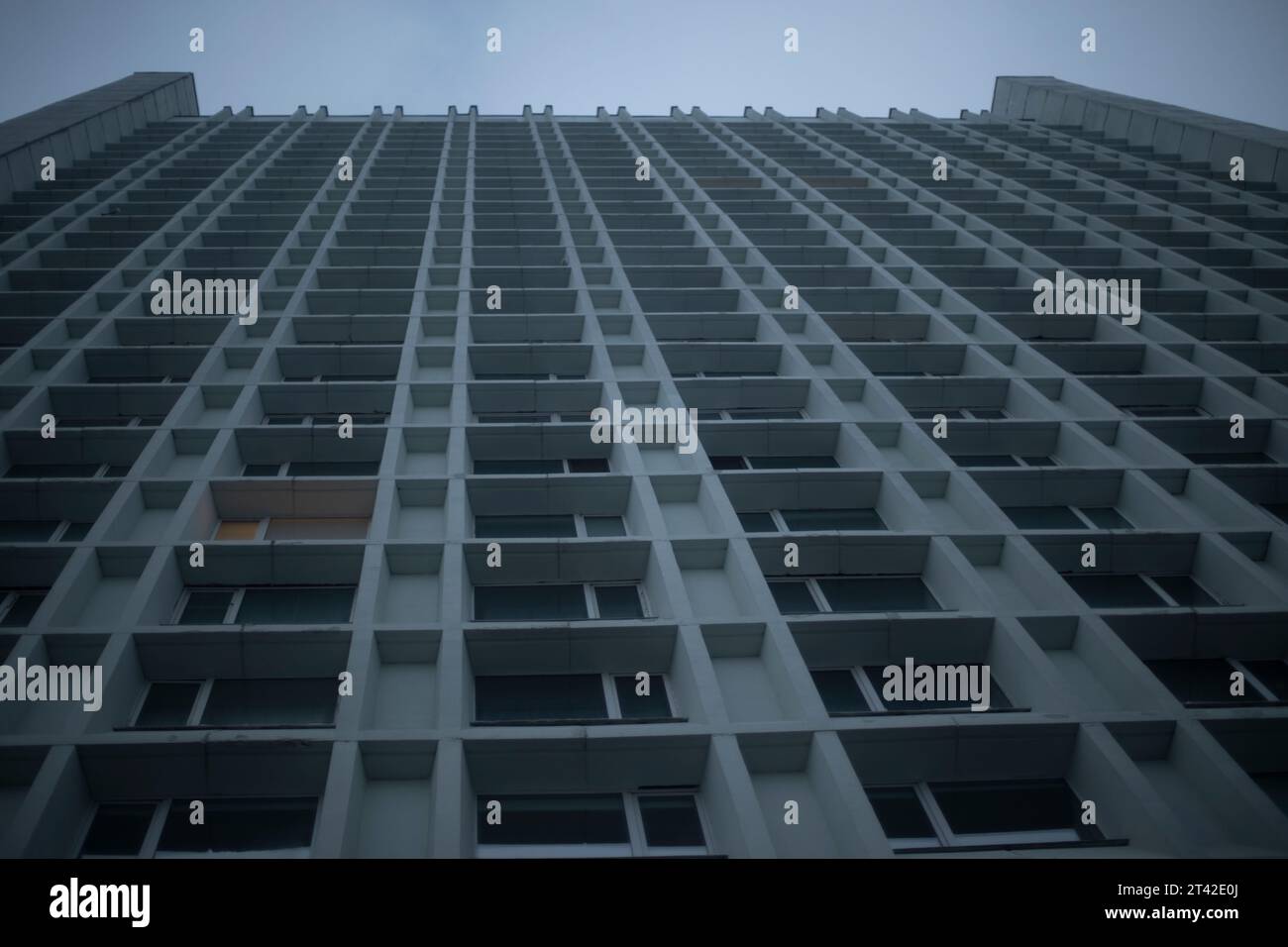Windows of skyscraper. Tall building. Large office. Architecture ...