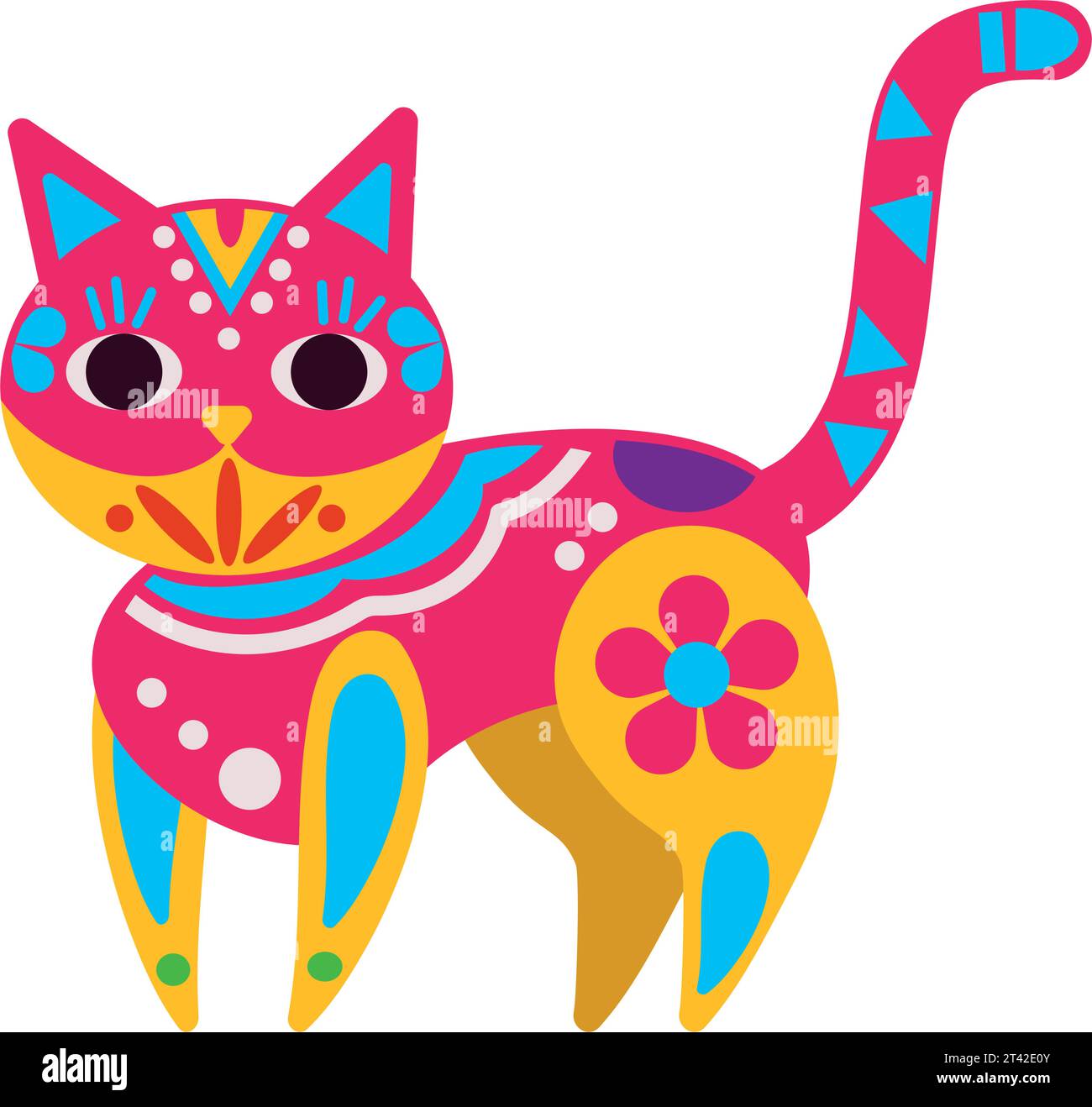 mexico alebrije cat Stock Vector Image & Art - Alamy
