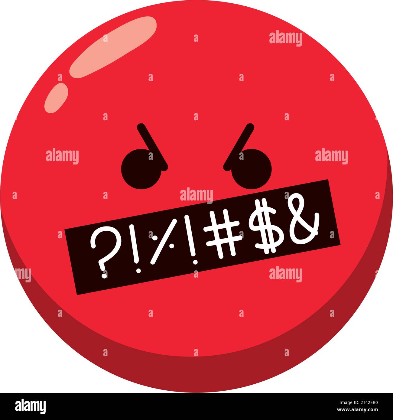 emoticon face covering mouth Stock Vector Image & Art - Alamy