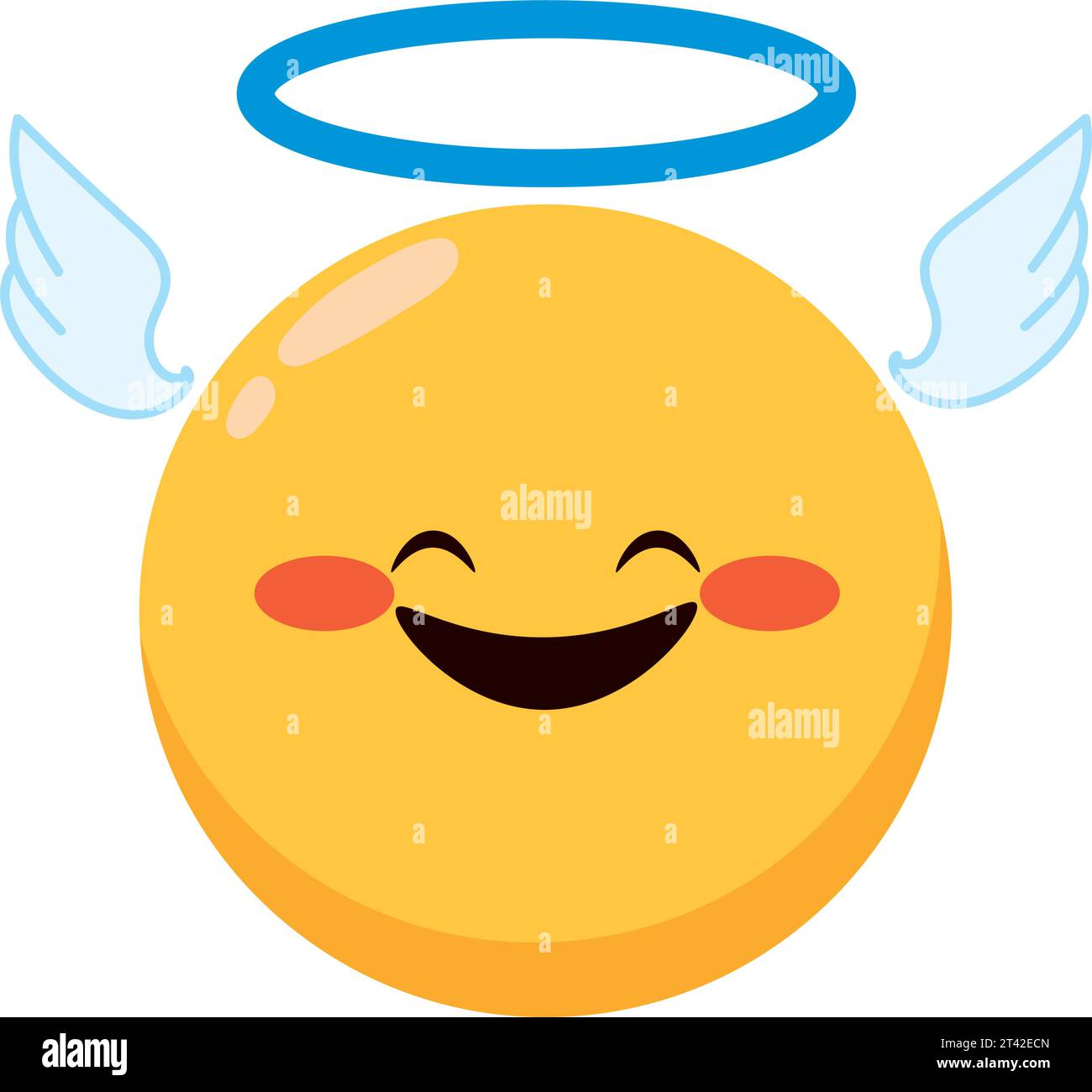emoticon face angel Stock Vector Image & Art - Alamy