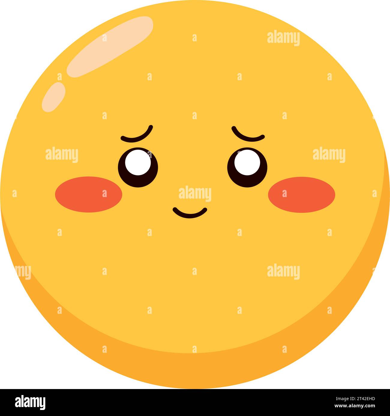 emoticon face shy Stock Vector Image & Art - Alamy