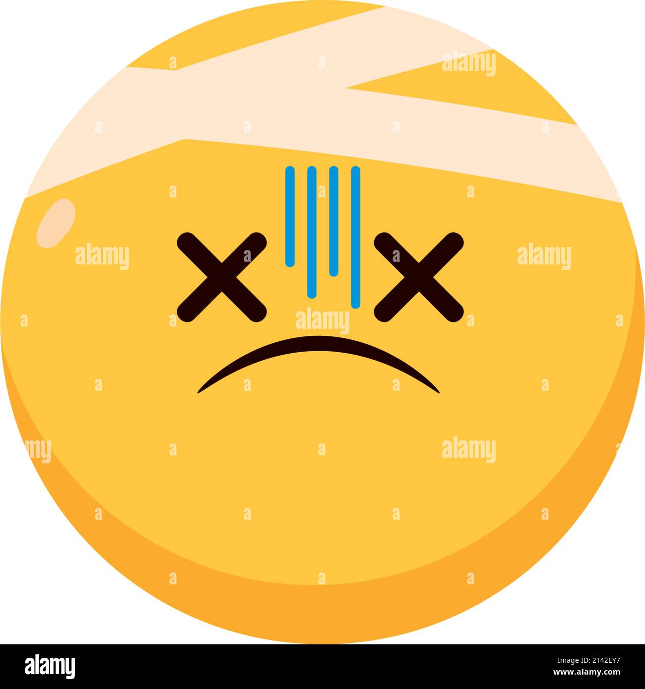 emoticon face dizzy Stock Vector Image & Art - Alamy