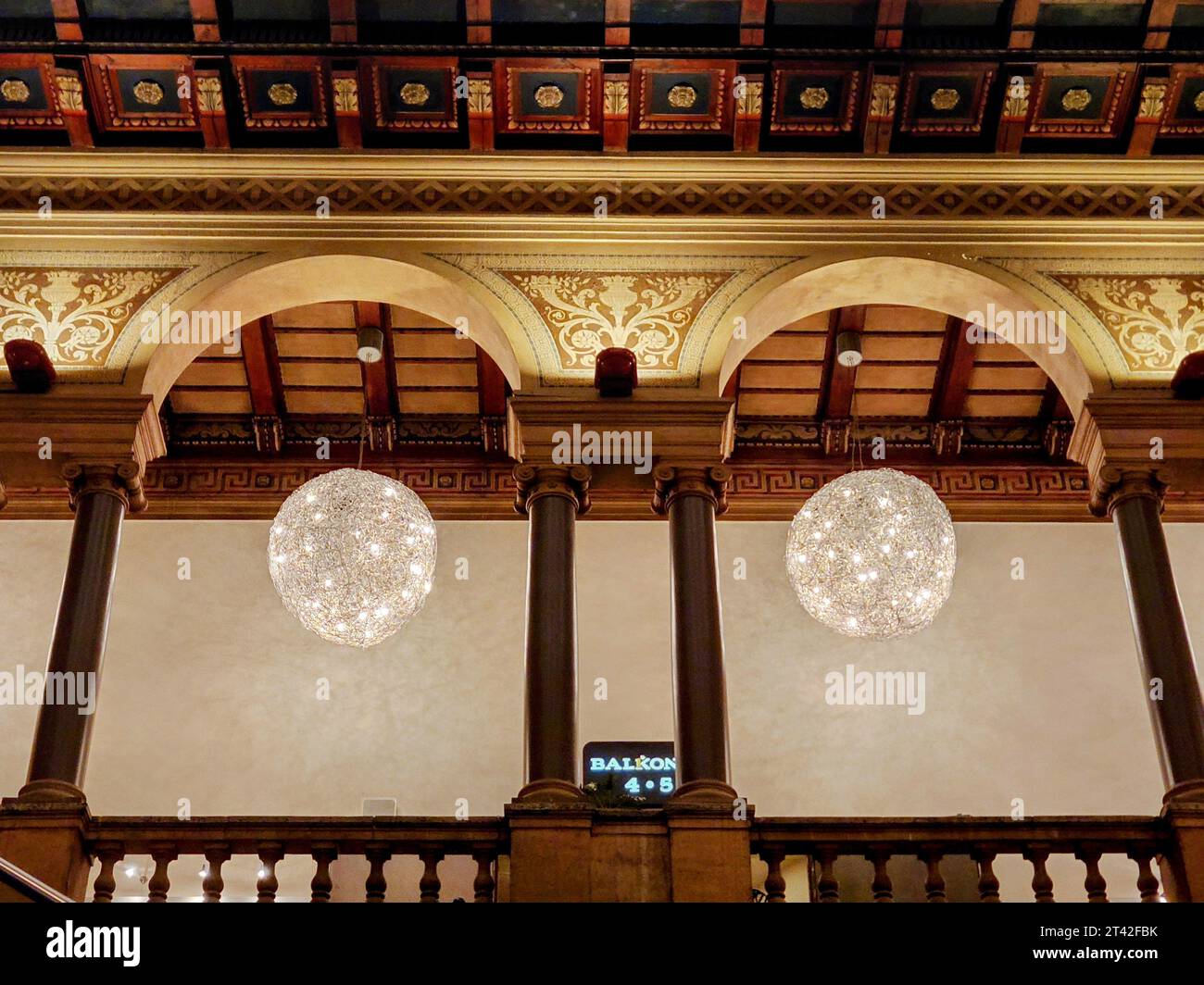 This high-end building features intricate architecture and luxurious ...