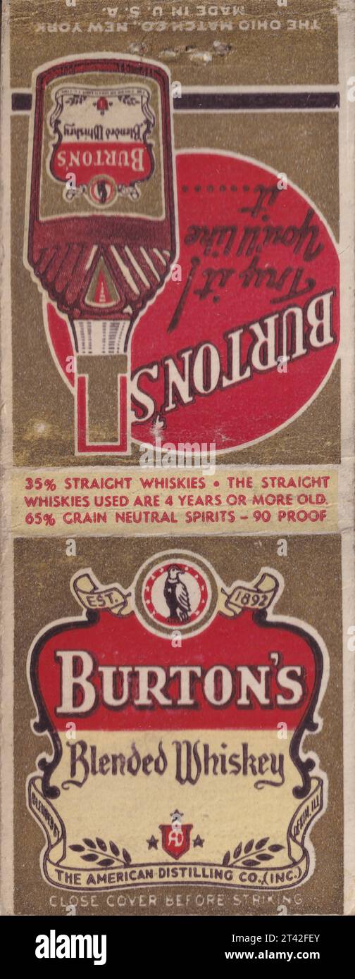 Burtons blended whisky hi-res stock photography and images - Alamy