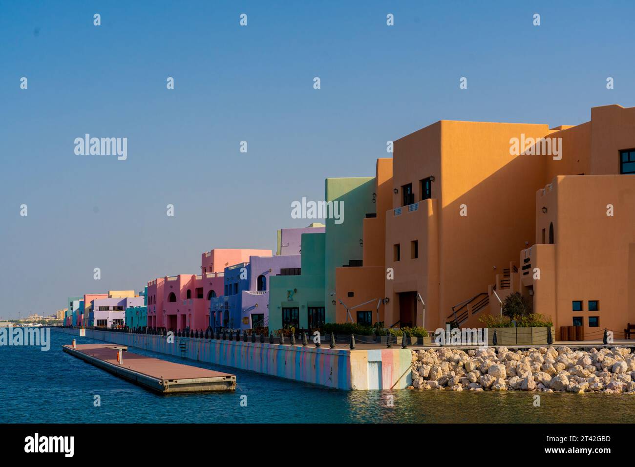 Old Doha port redevelopment into Mina district Box Park Qatar Stock ...