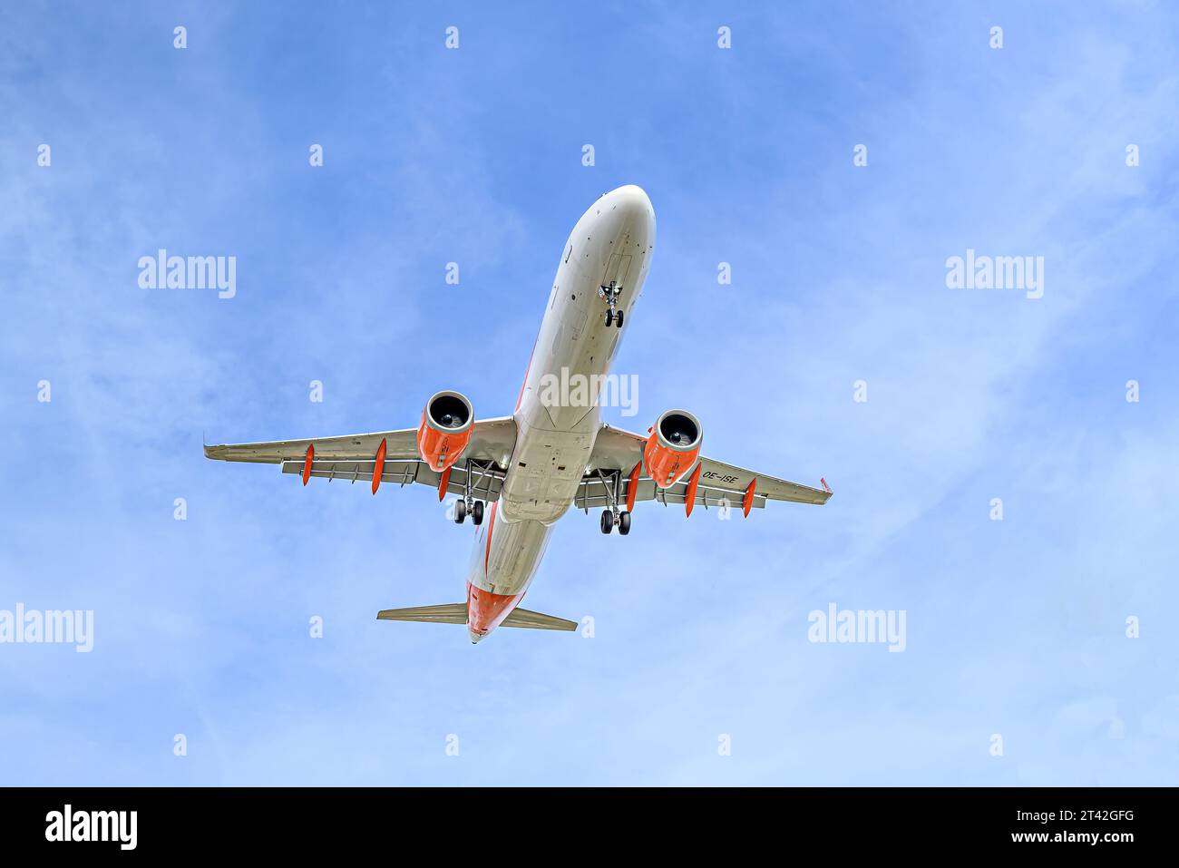 Barcelona, Spain; April 10, 2023: Airbus A321 plane of the Easyjet ...