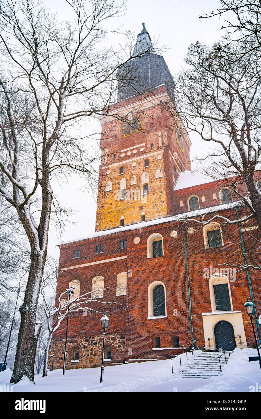 Turku in wintertime, Finland Stock Photo - Alamy