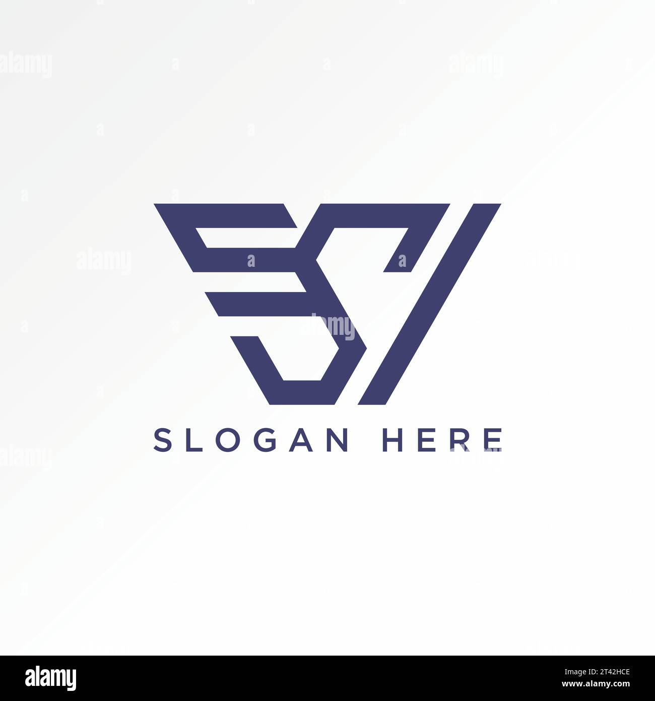 Logo design concept graphic creative abstract premium vector sign stock unique letter initial ...