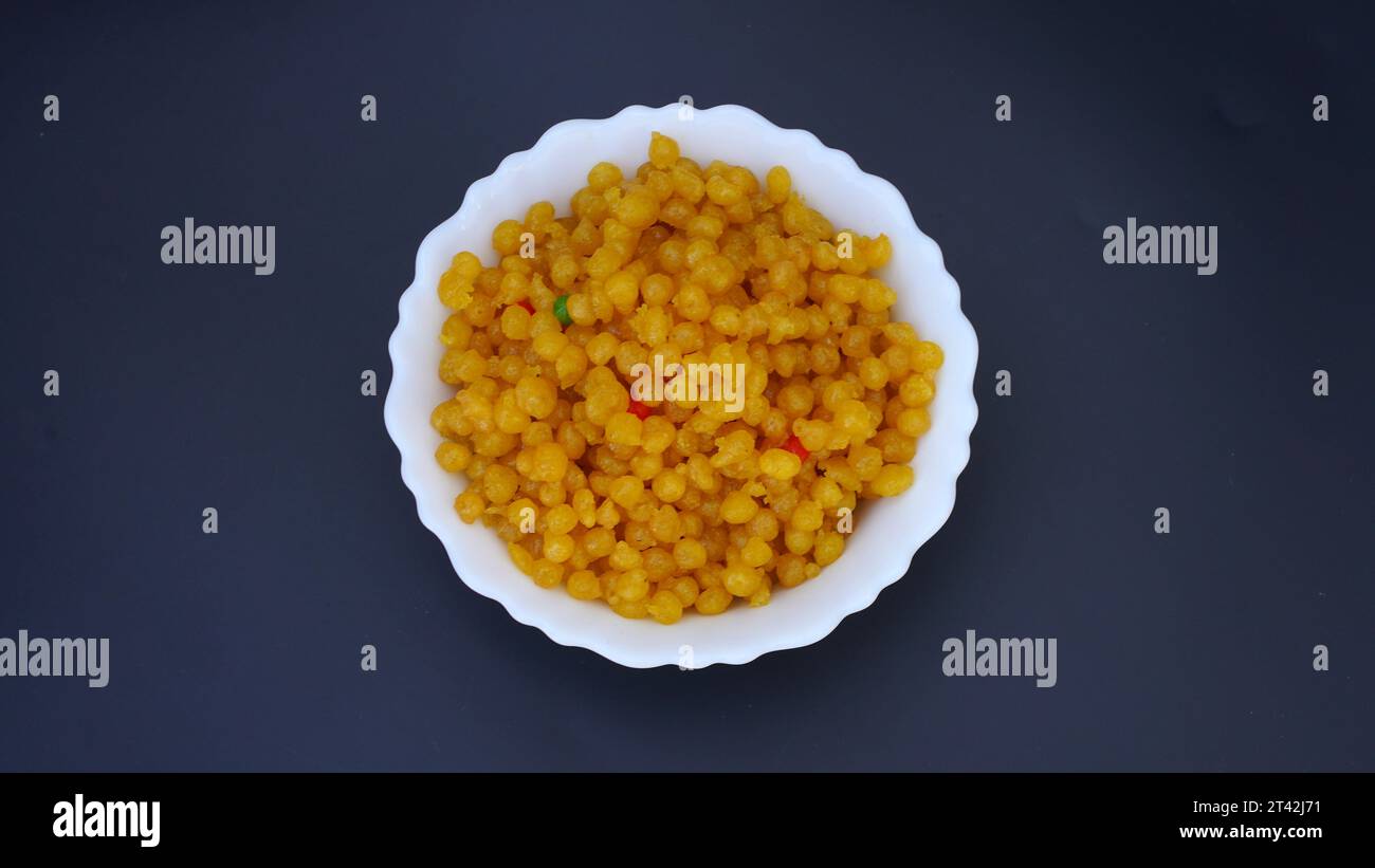 Besan Boondi Also Called Buniya, Boondia, Boondiya, Bunia Are Famous ...