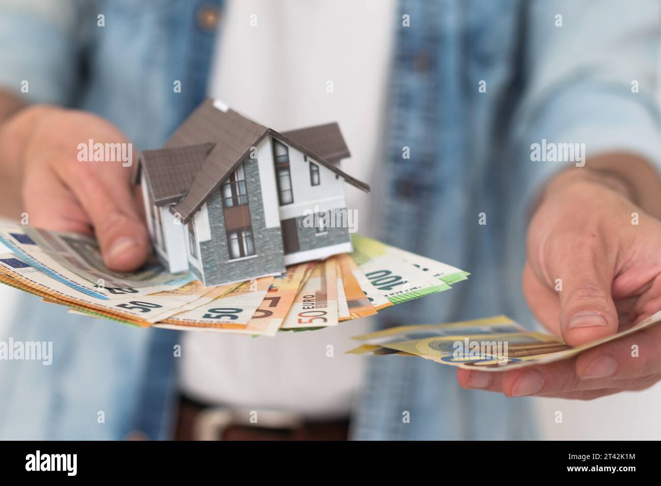 Building money and costs that arise when building a house Stock Photo ...