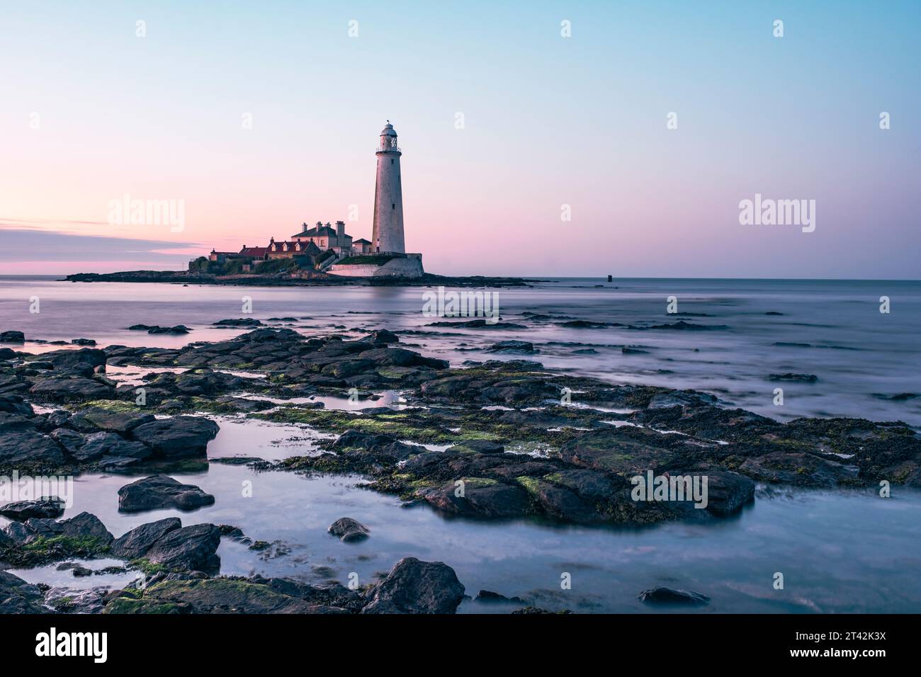 St. Mary's Lighthouse, Whitley Bay, England Stock Photo - Alamy