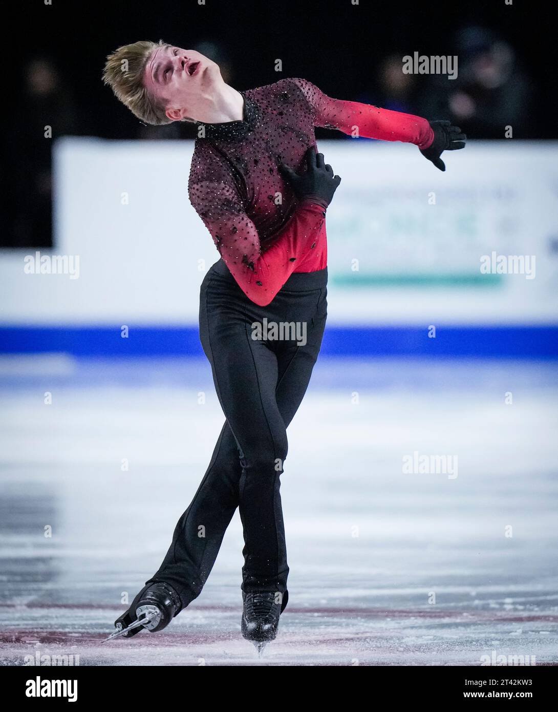 Vancouver, Canada. 27th Oct, 2023. Conrad Orzel of Canada skates during ...