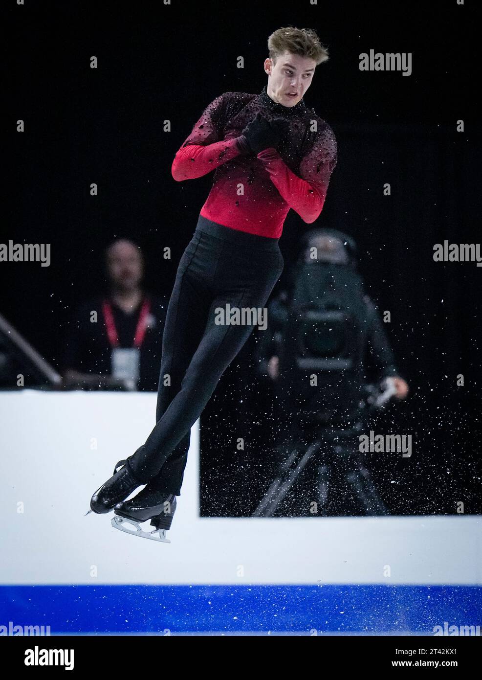 Vancouver, Canada. 27th Oct, 2023. Conrad Orzel of Canada skates during ...