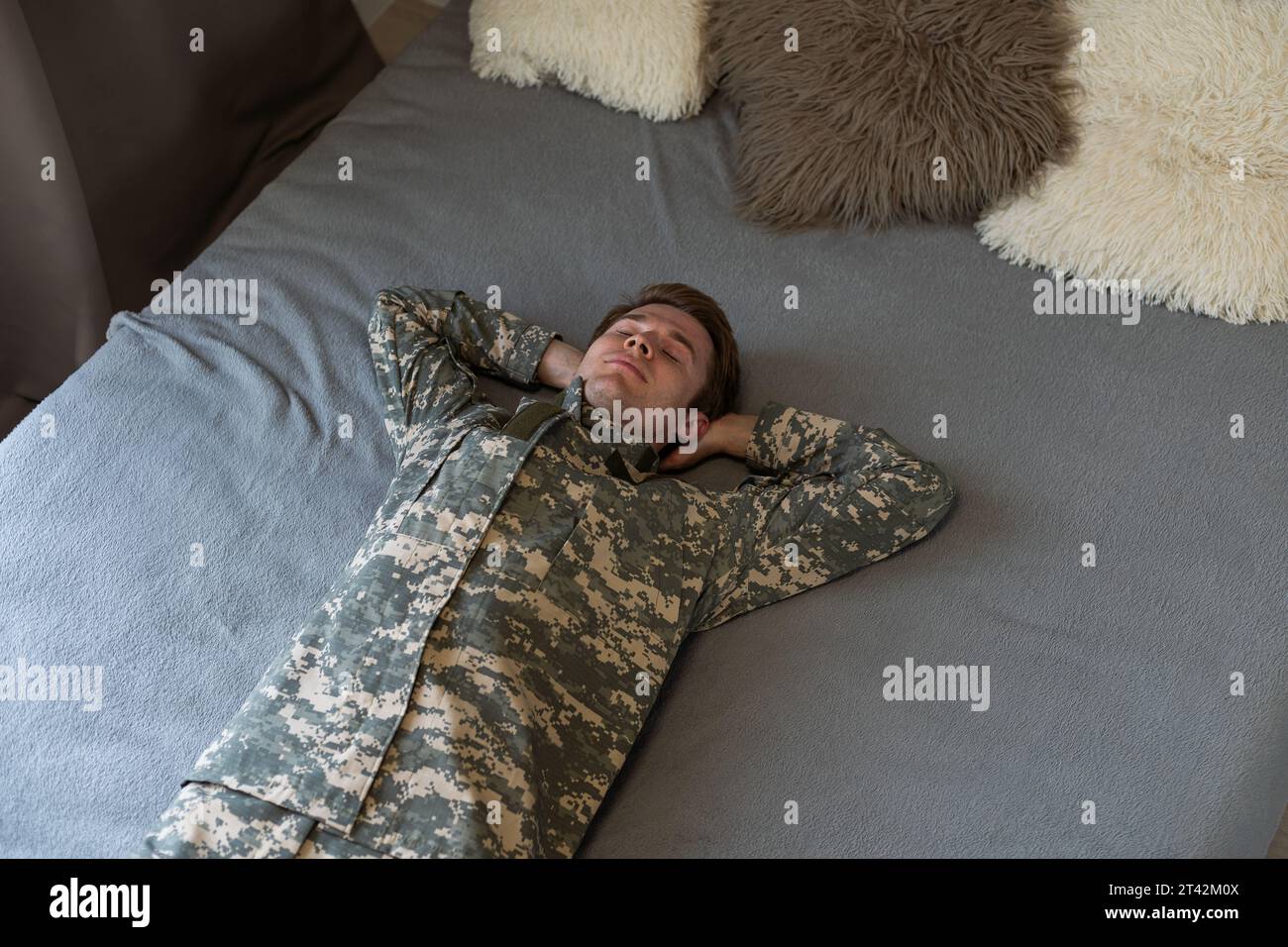 Soldier lying in the bed hi-res stock photography and images - Alamy