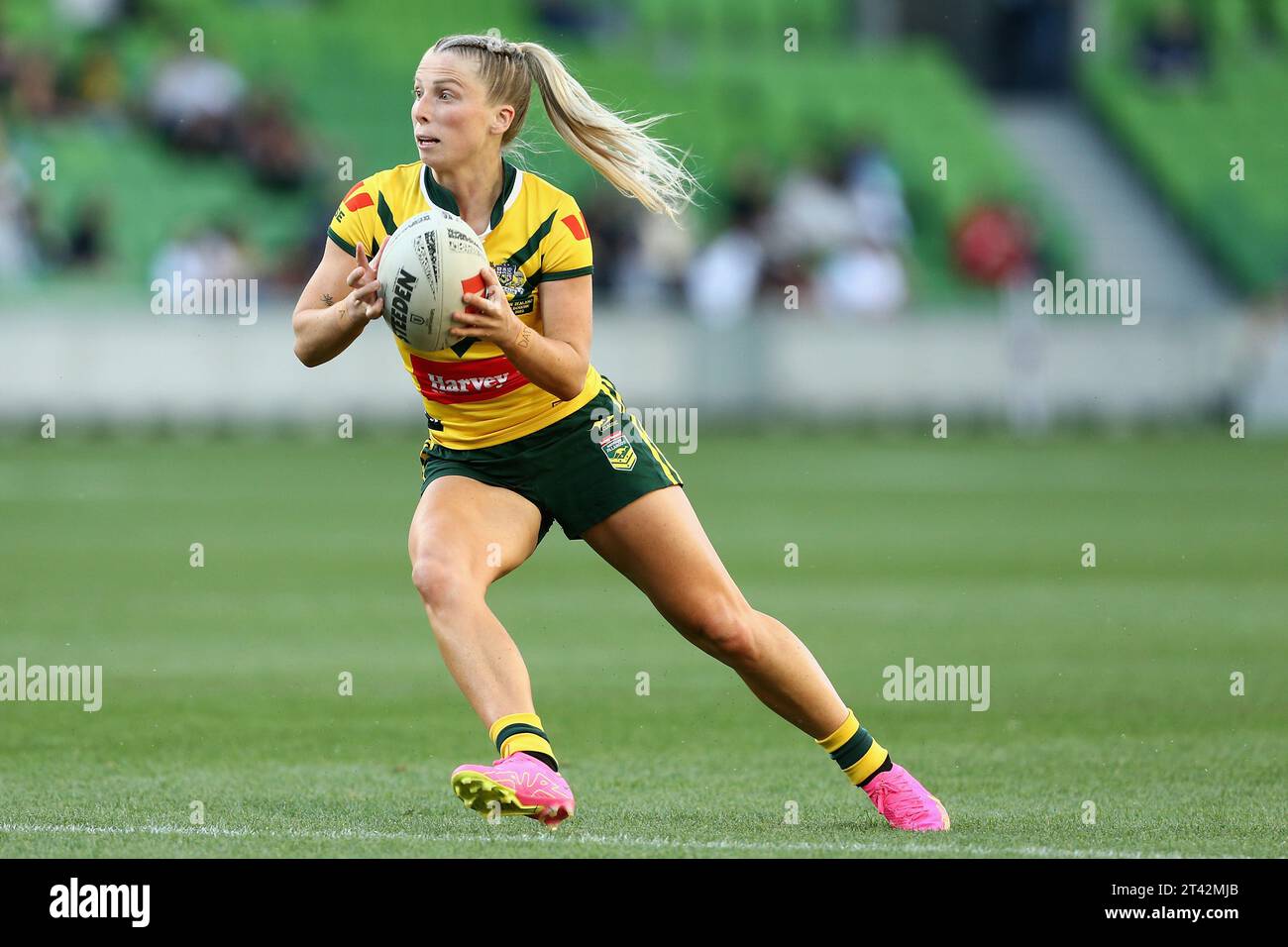 Melbourne, Australia. 28th Oct, 2023. Tarryn Aiken of the Jillaroos ...