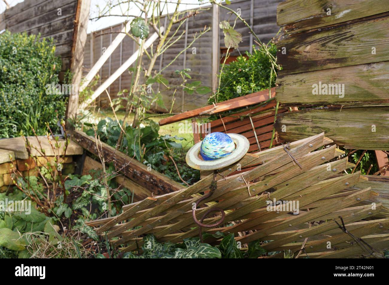 Broken down fence hi-res stock photography and images - Alamy