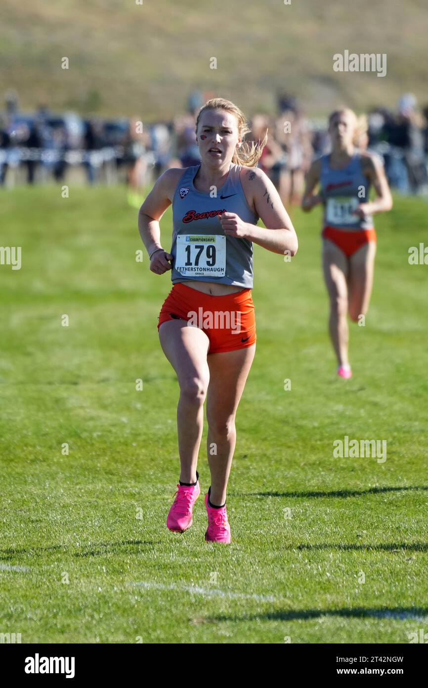 Grace Fetherstonhaugh of Oregon State places second in the women's race ...