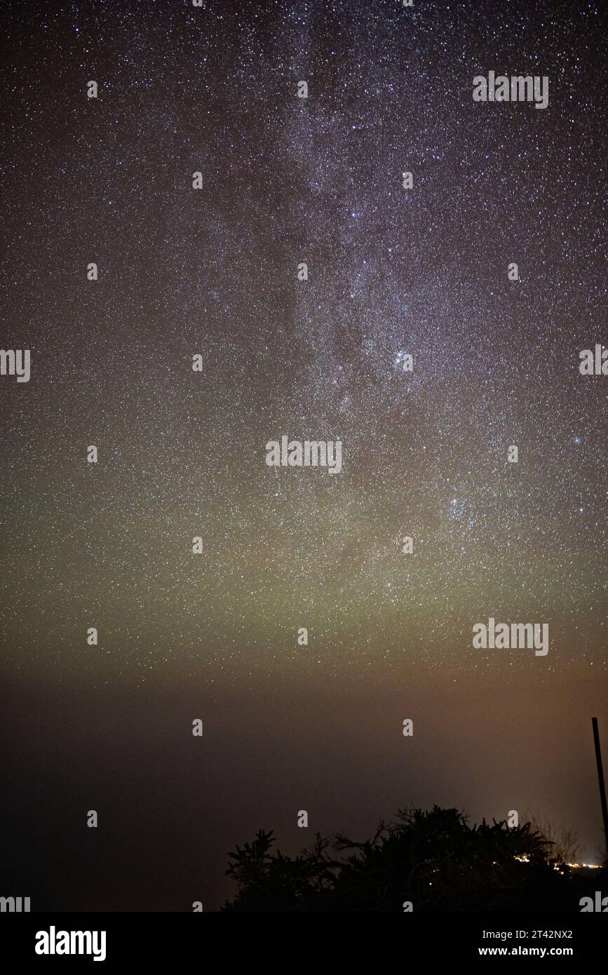 A majestic night sky illuminated with stars shining brightly like ...