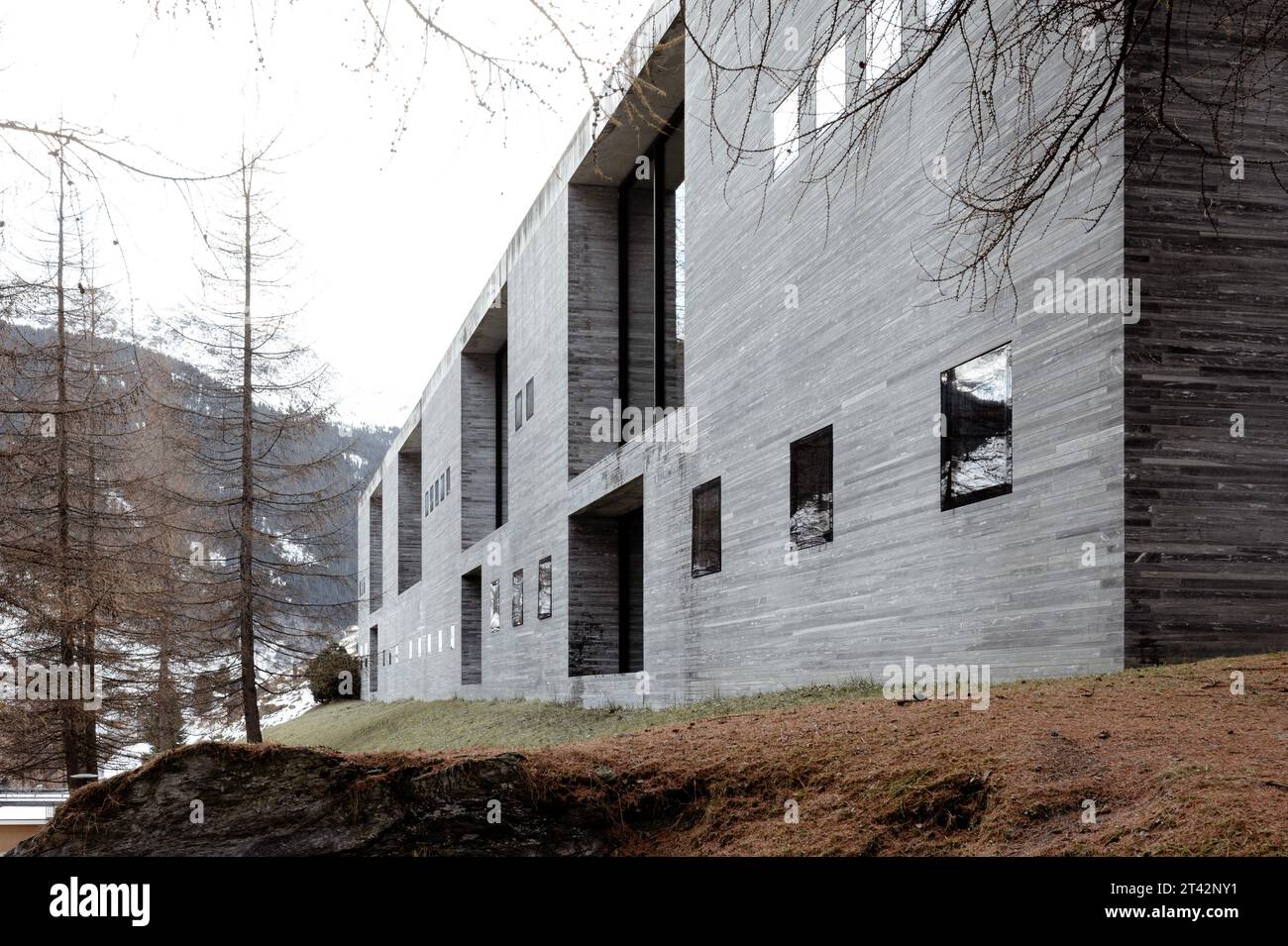 An image of the Vals thermal baths, an architectural masterpiece designed by Peter Zumthor Stock ...