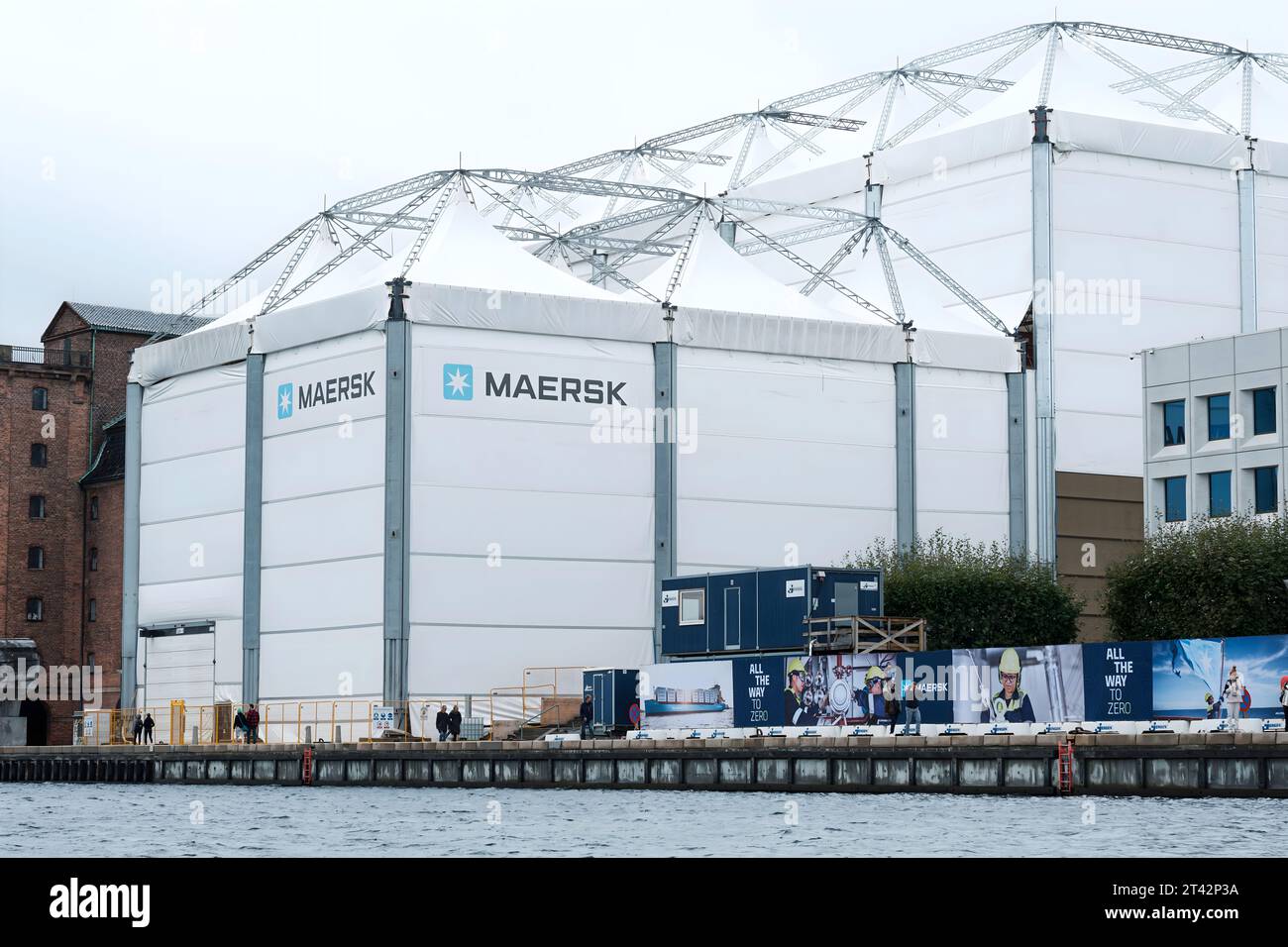 Exterior of the Merskek Building on a waterfront location, featuring a ...