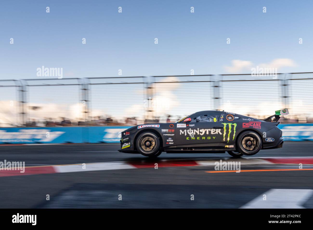 Gold Coast, Australia. 28 October, 2023. Cam Waters gets airborne over ...