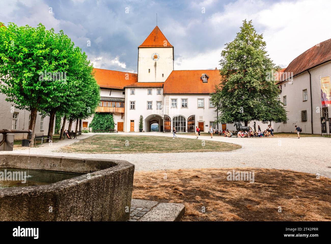 Passau, Germany - July 21, 2023: View of Veste Oberhaus castle. Inner ...