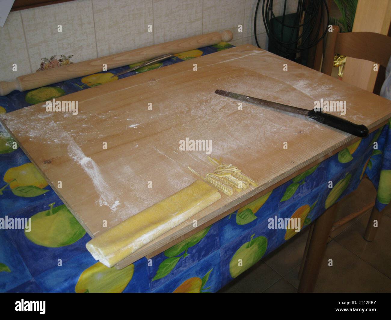 Homemade pasta shot at home Stock Photo - Alamy
