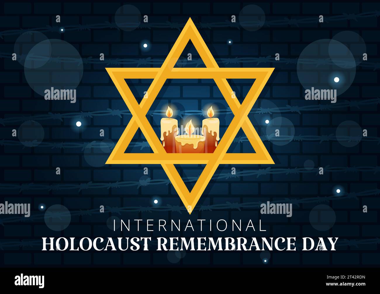International Holocaust Remembrance Day Vector Illustration on 27 ...