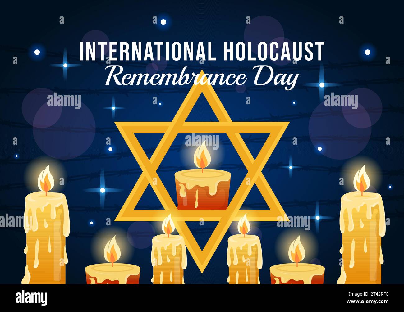 International Holocaust Remembrance Day Vector Illustration on 27 ...