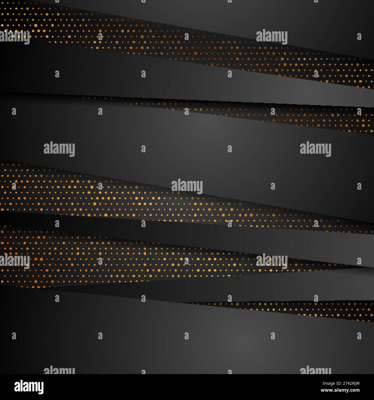 Black technology corporate background with golden dots and lines ...